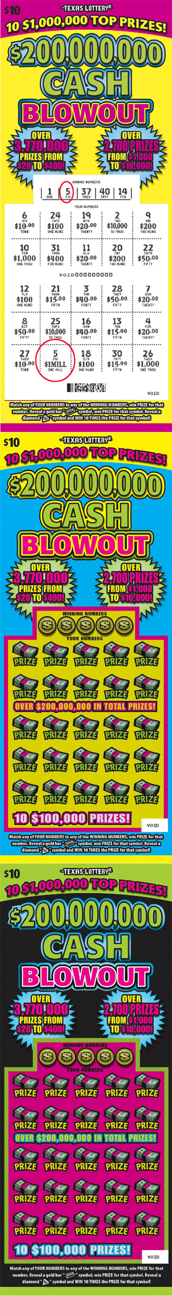 Texas Lottery | Scratch Tickets Details