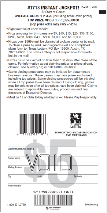 Texas Lottery | Scratch Tickets Details