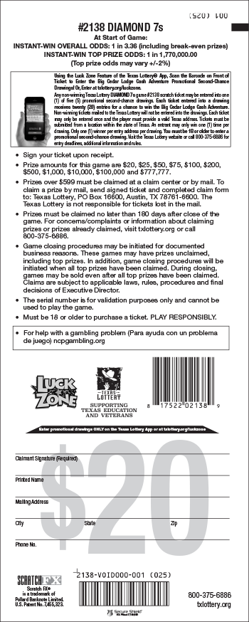 Texas Lottery | Scratch Tickets Details