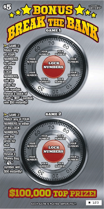 Texas Lottery | Scratch Tickets Details