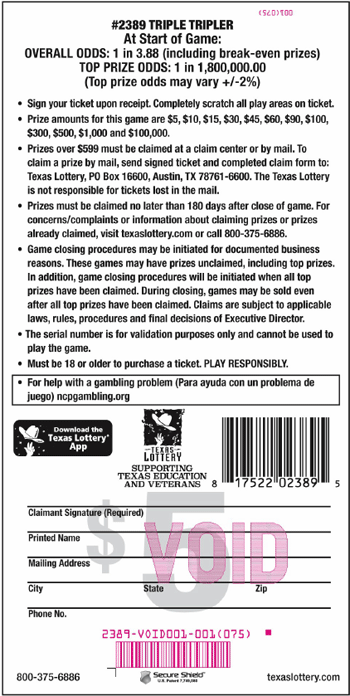 Texas Lottery | Scratch Tickets Details