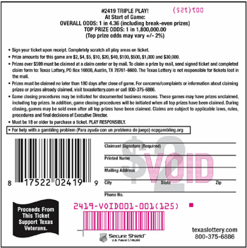 Texas Lottery | Scratch Tickets Details