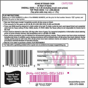 Texas Lottery | Scratch Tickets Details